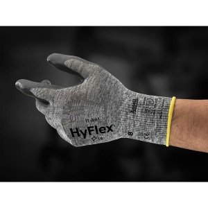 Ansell HyFlex 11-801 Palm-Coated Nitrile Foam Gloves - SafetyGloves.co.uk
